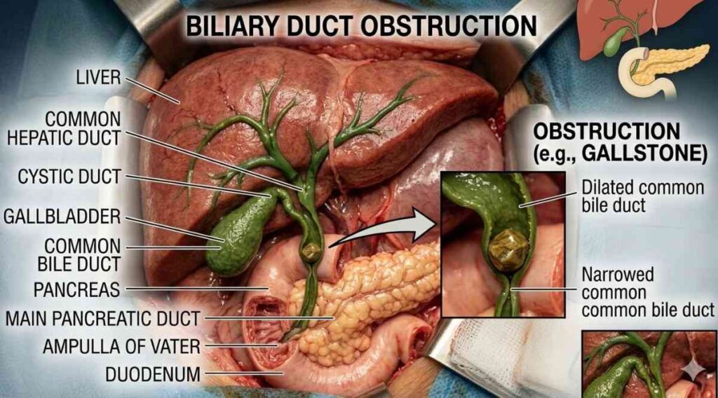 Bile Duct Obstruction: Causes, Symptoms, Treatment & Prevention
